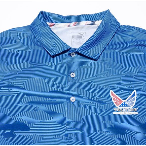 Puma | Shirts | Puma Volition America Golf Polo Xl Mens Shirt Blue ...